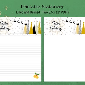 Christmas Writing Paper Christmas Holiday Stationery - Etsy