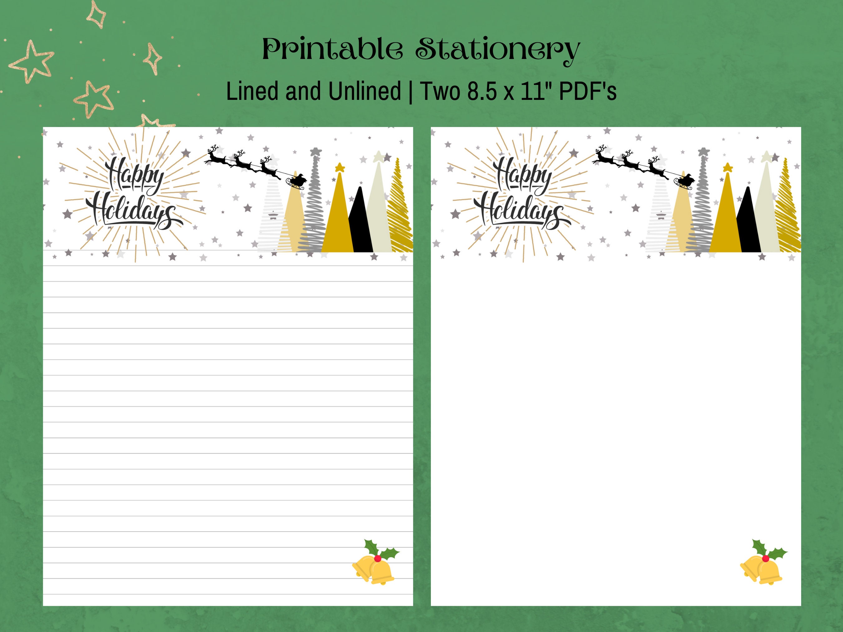 Christmas Writing Paper Christmas Holiday Stationery - Etsy
