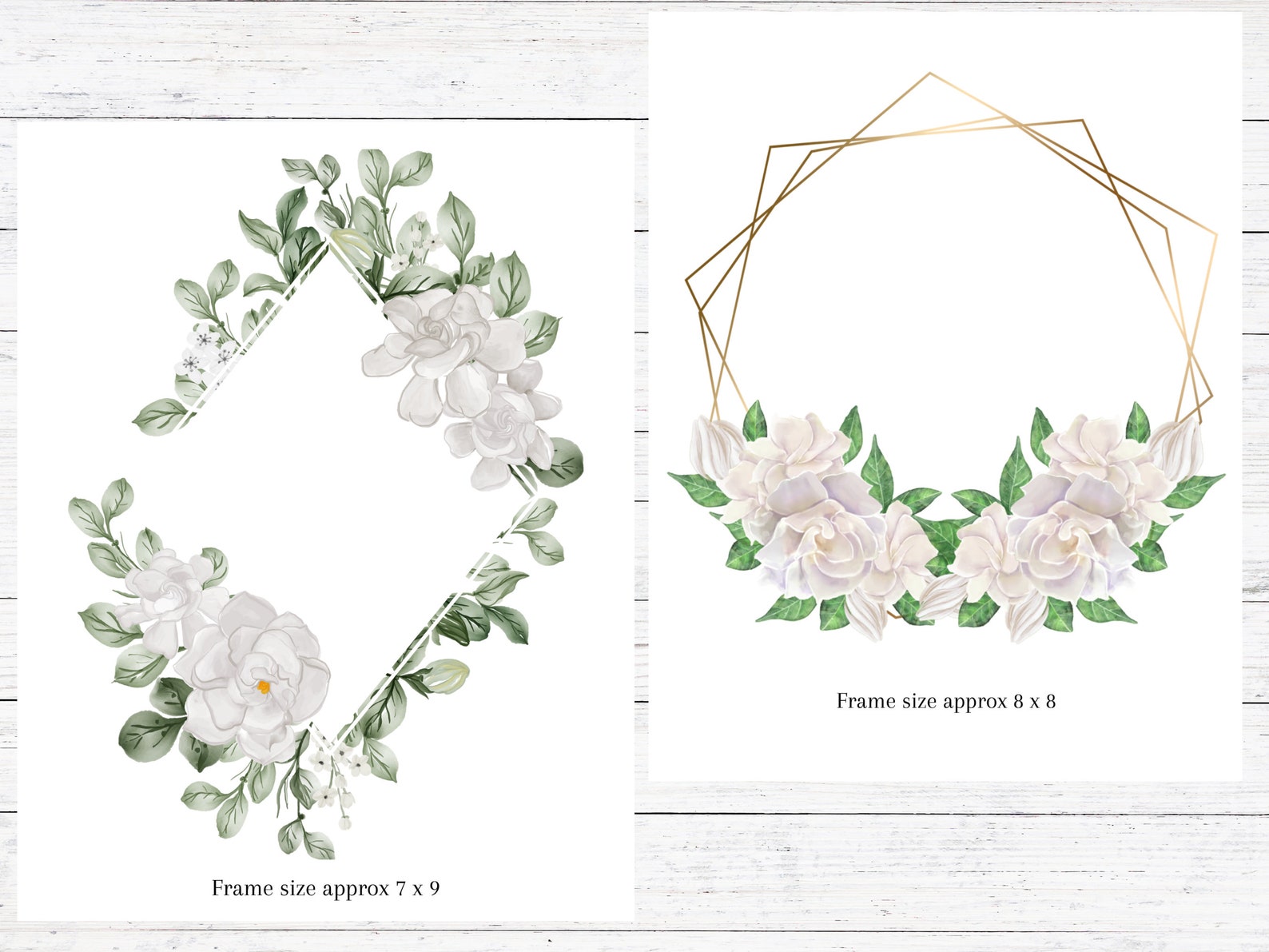 Gardenia Clipart, Floral Clipart, White Gardenia, Flower Stickers ...