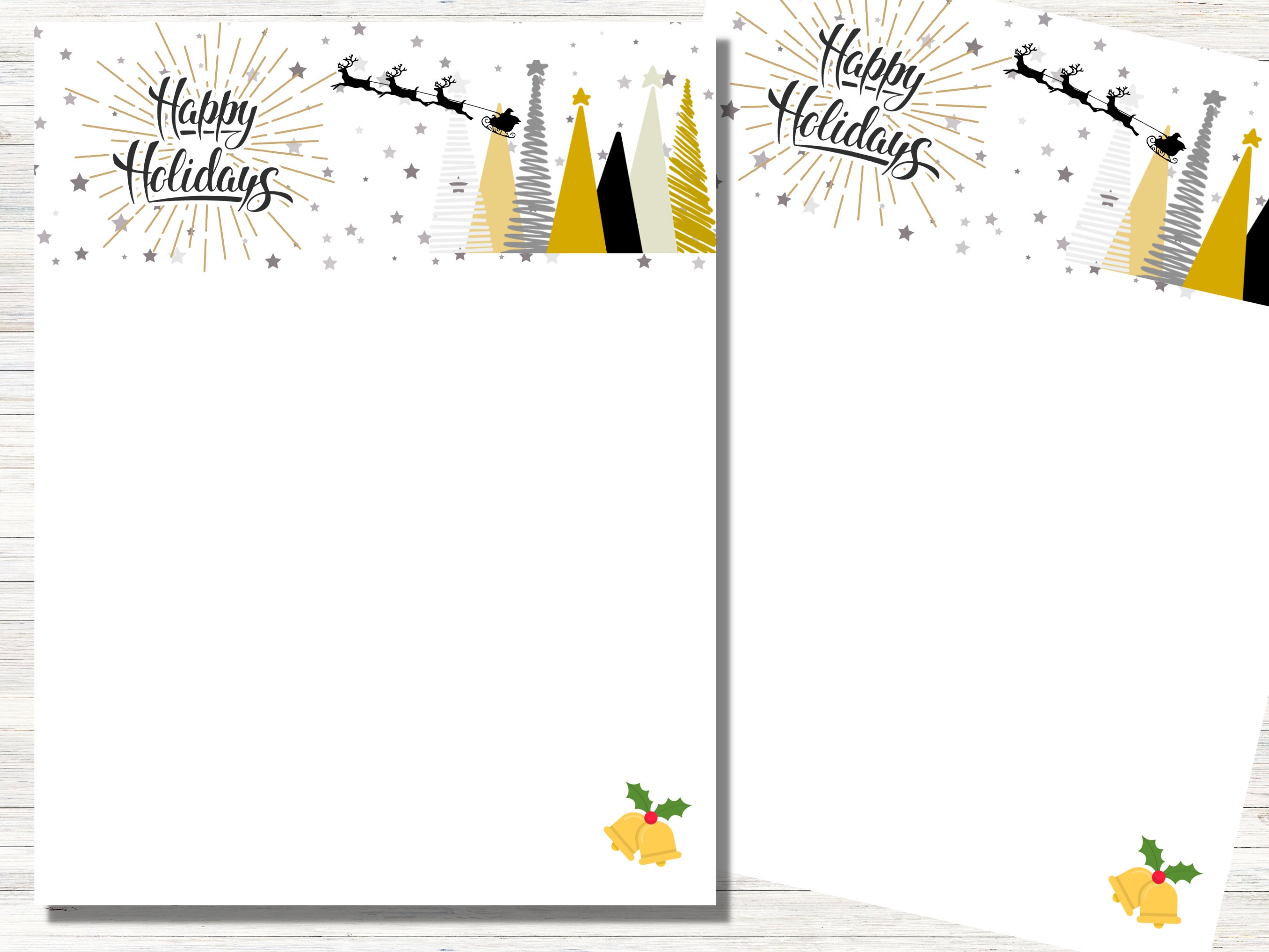 Christmas Writing Paper Christmas Holiday Stationery - Etsy