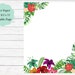 Tropical Letter Paper Printable Stationery Hibiscus Floral Journal ...
