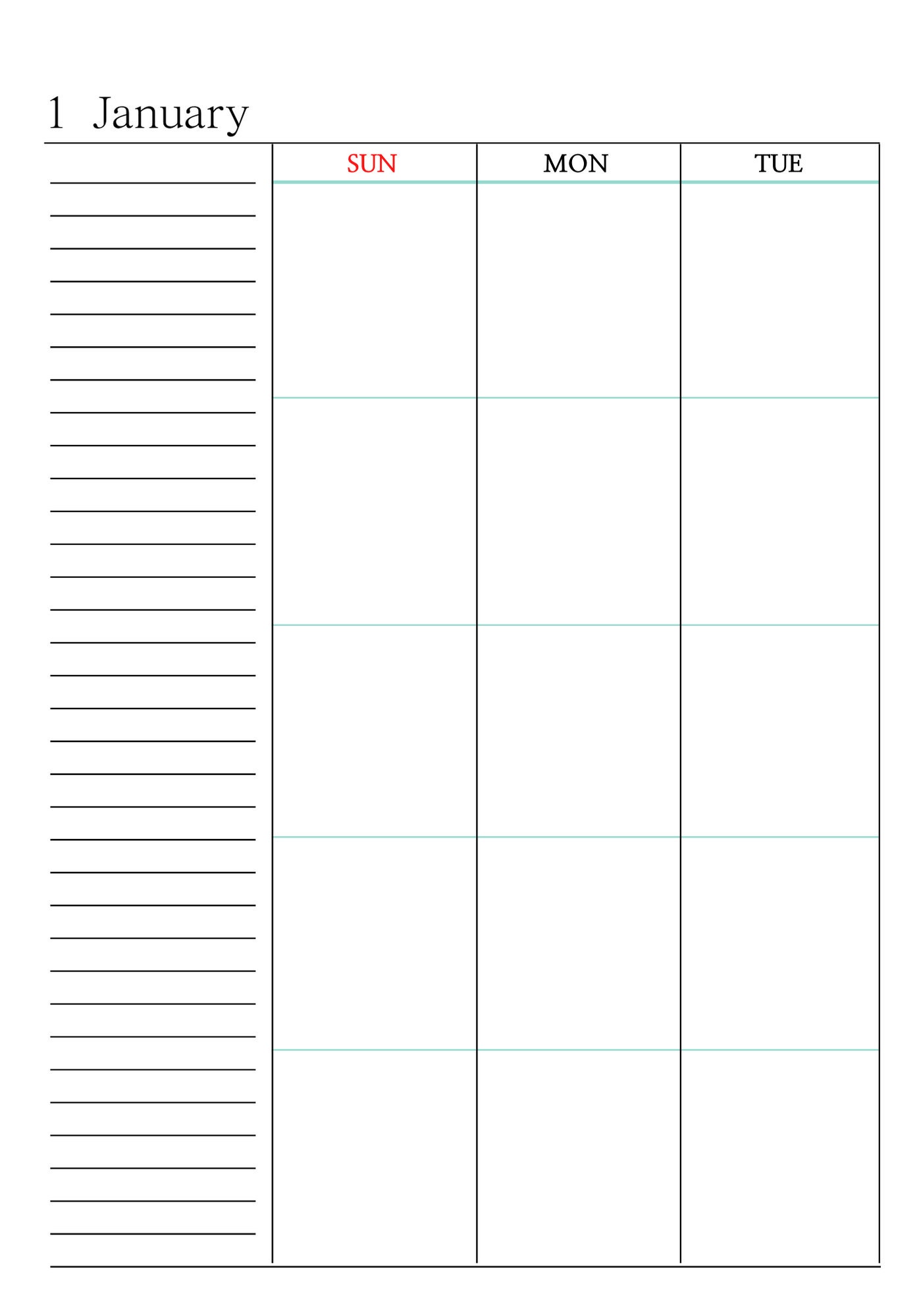 Basic Diary Layout Set - Etsy