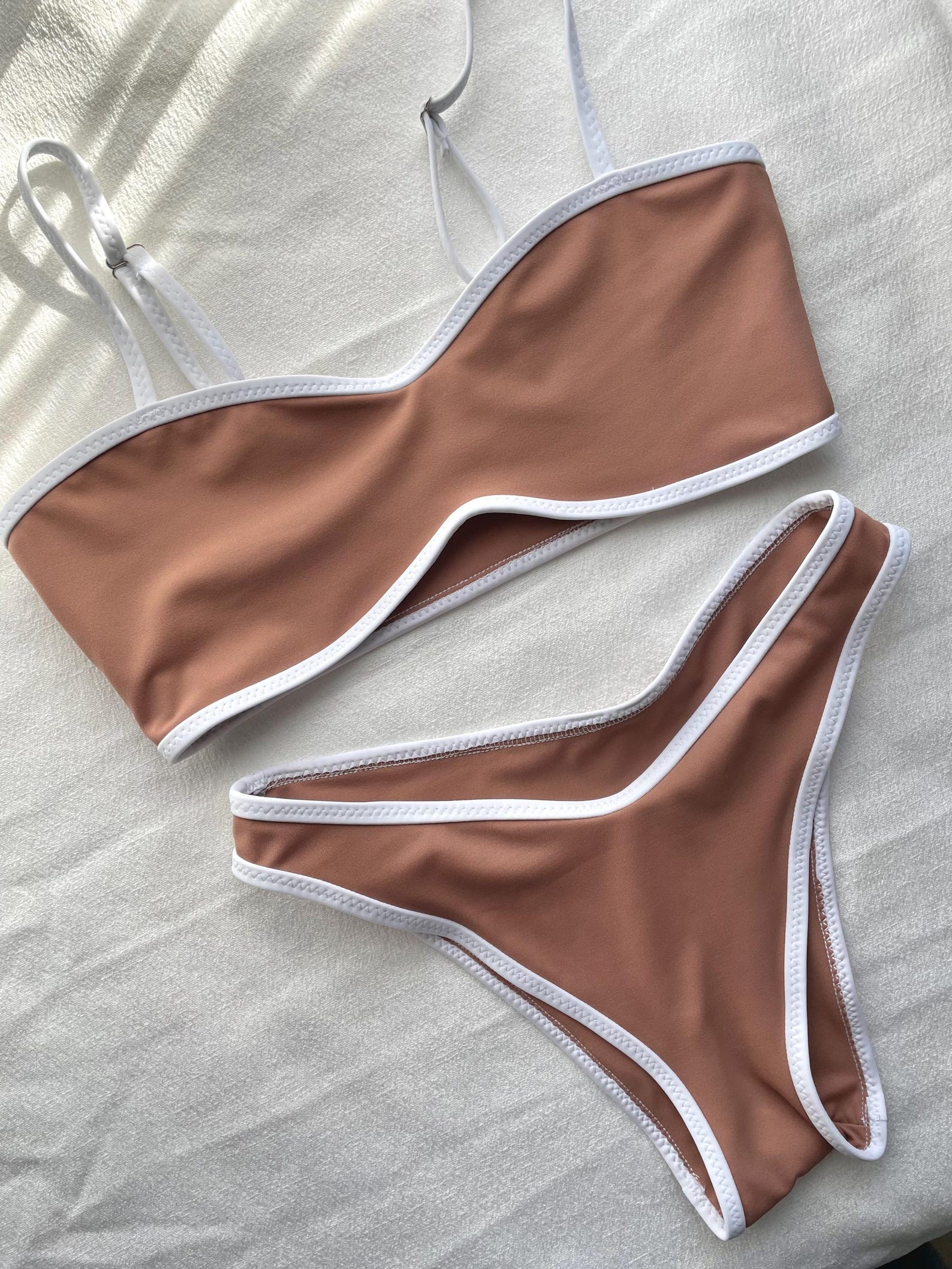 Asymmetrical Bikini Set | Modern Swimsuit | High Leg Bathing Suit ...