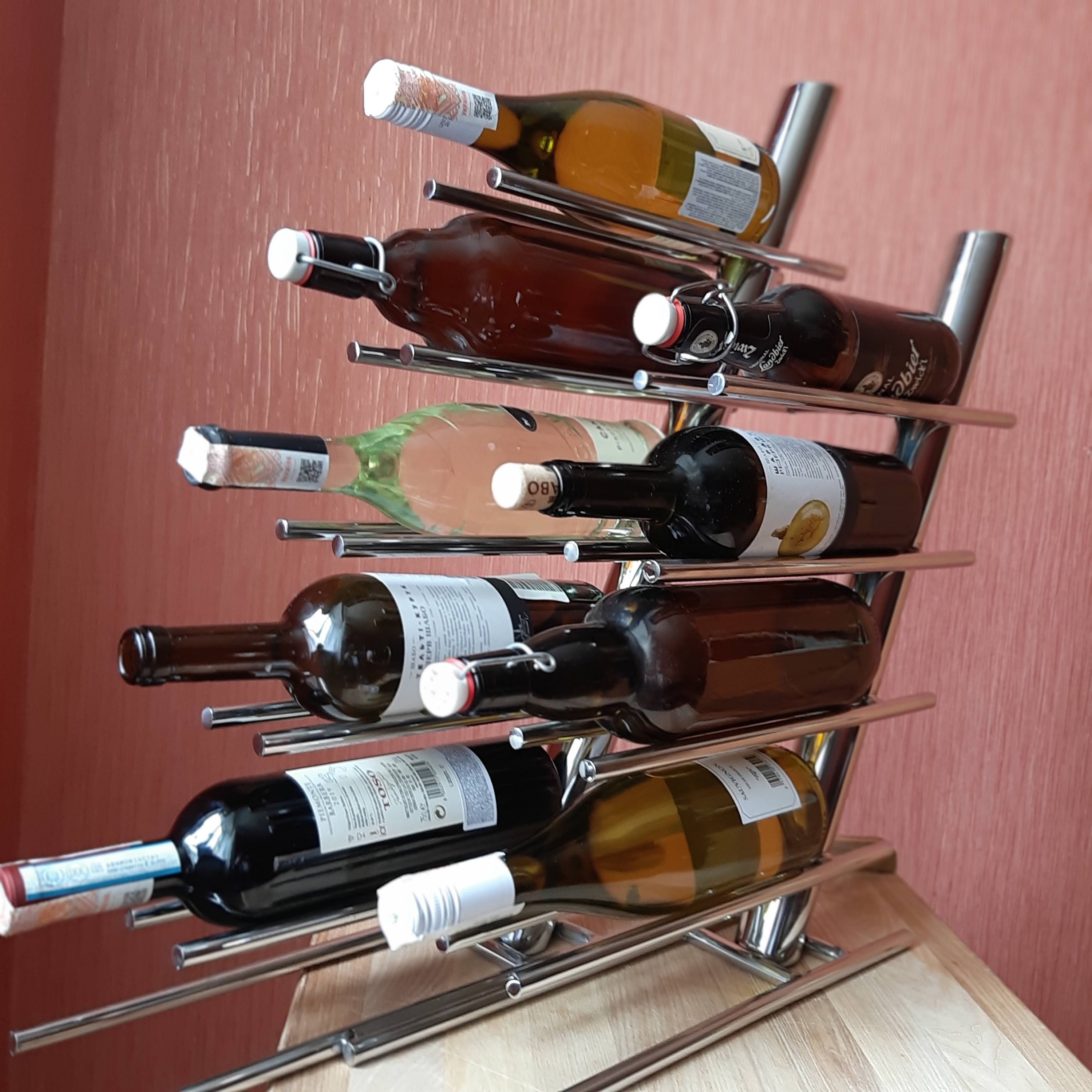 Vertical Wine Rack Wine Bottle Stand Stainless Steel Rack - Etsy