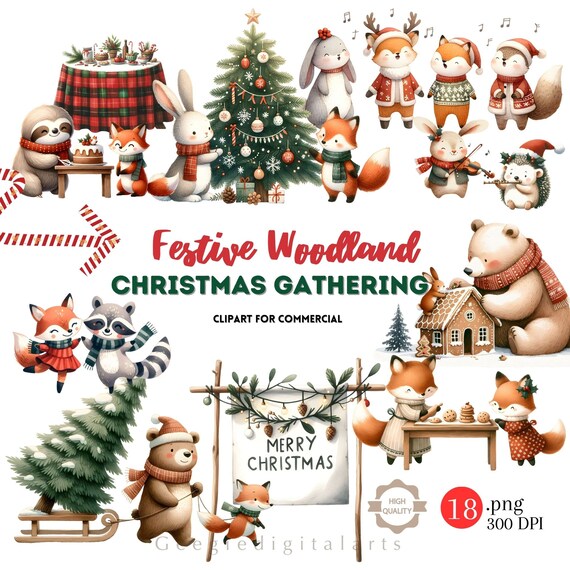 Animals Celebrating Christmas