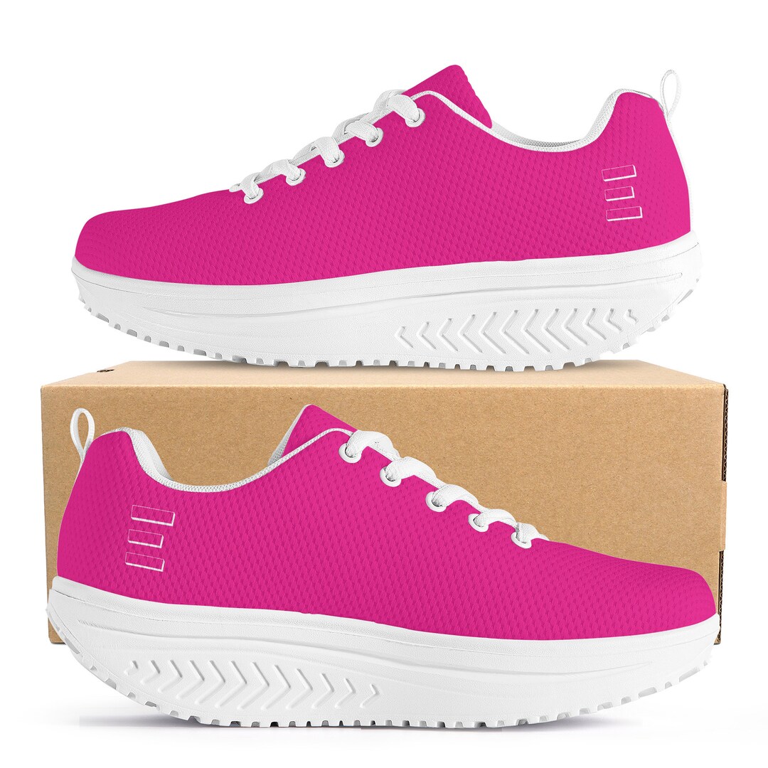 Women's Mesh Pink Heightening Shaking Shoe - Etsy