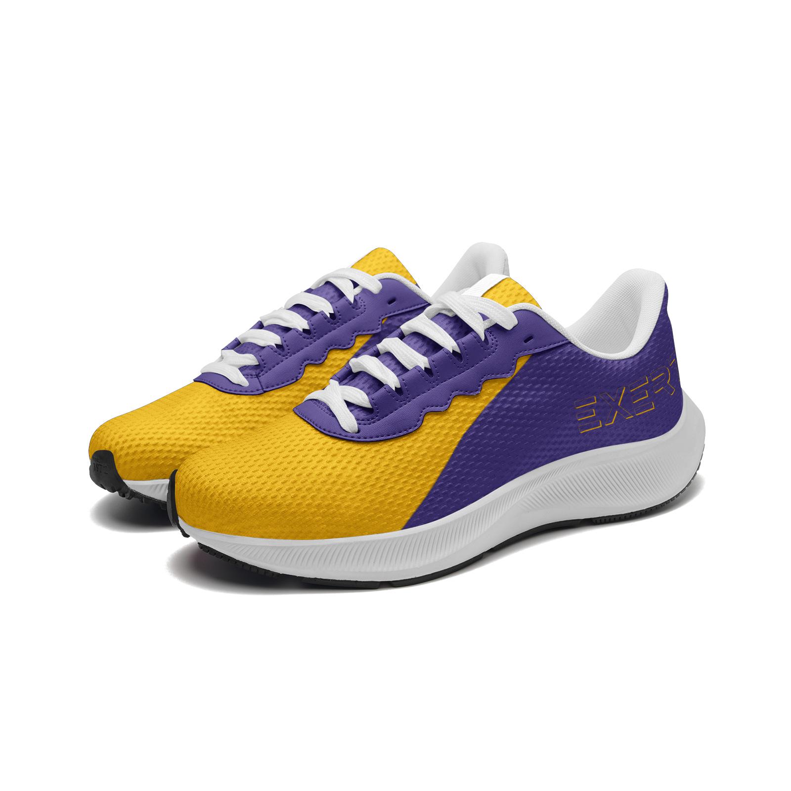 Purple and Gold Running Shoes Unisex Sizes - Etsy