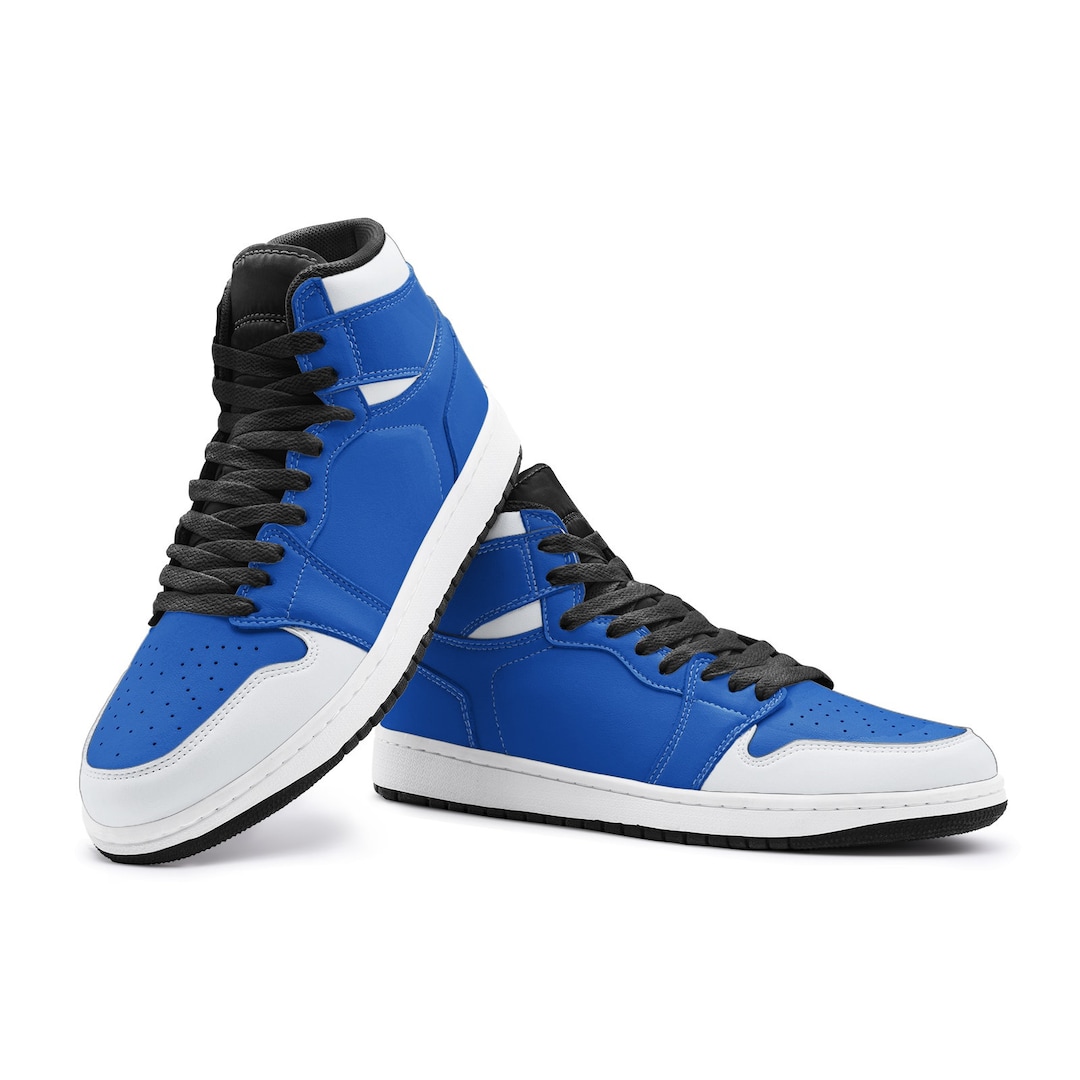 Blue High Top Sneakers Unisex Sizes - Etsy