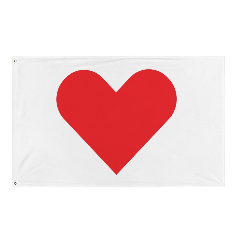 Heart Flag - Etsy