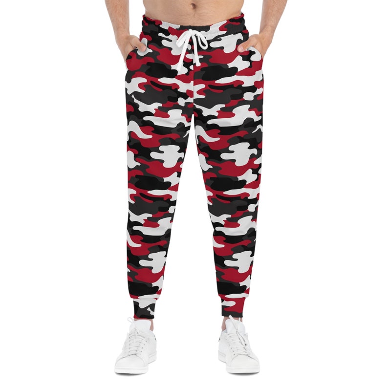 Red Camo Jogging Pants - Etsy