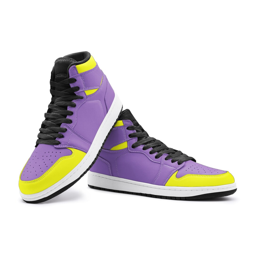 Purple and Gold High Tops Unisex Sizes - Etsy