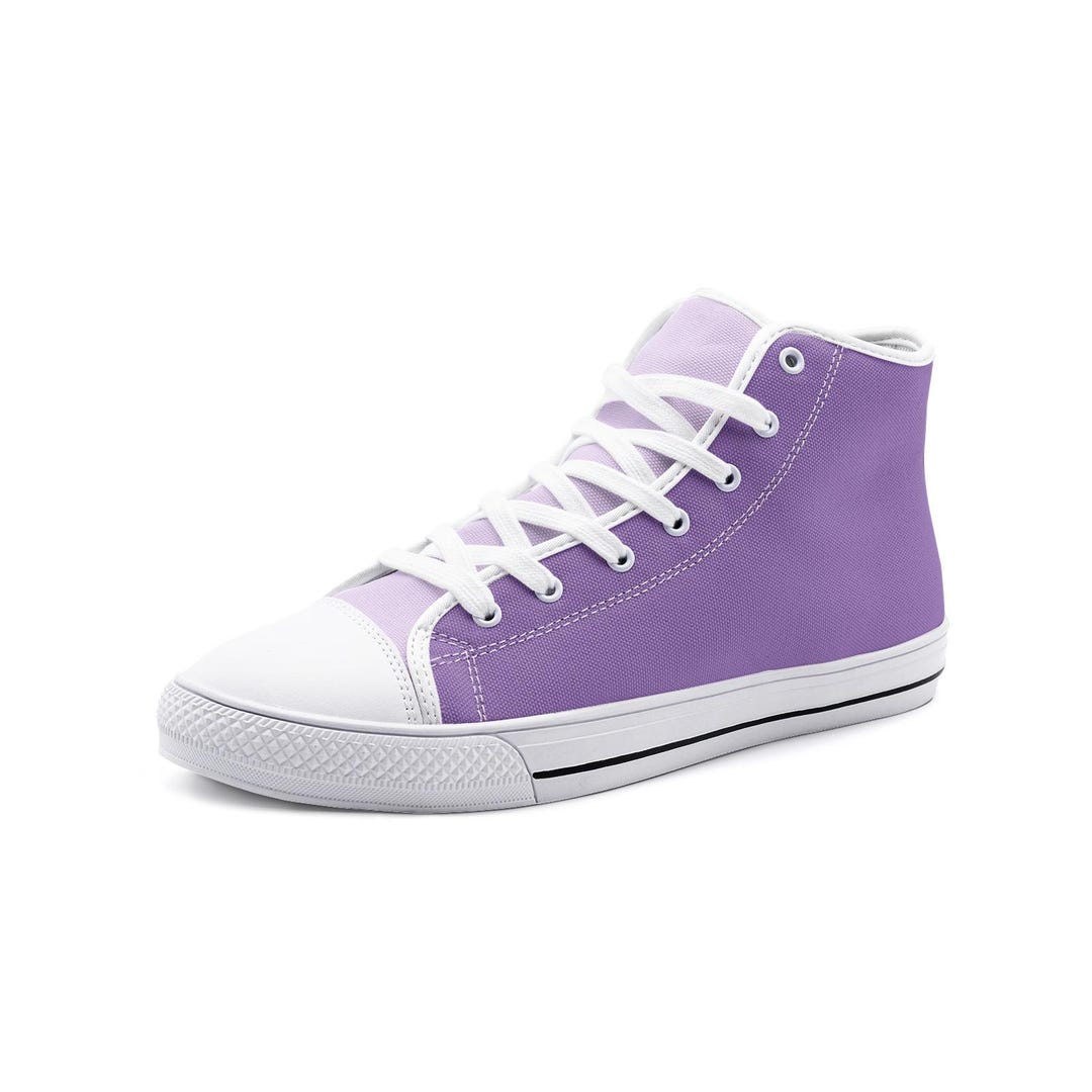 Purple Sneakers Unisex Size Purple High Tops - Etsy