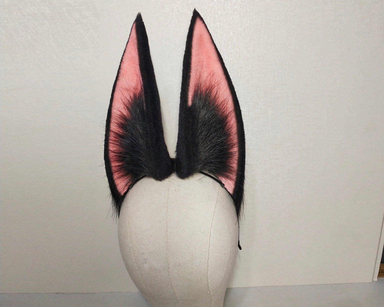 Black Wolf Earscute Luxury Realistic Fox Ears - Etsy