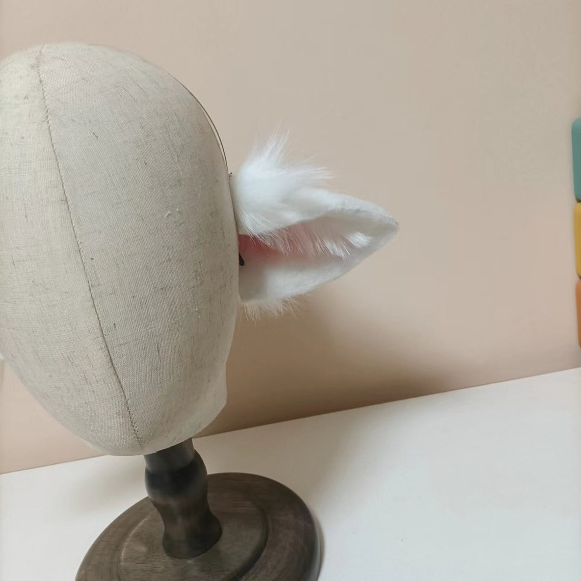 White Sheep Earscute Luxury Realistic Wolf Ear - Etsy