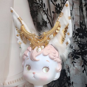 Anubis Wolf Ears，cute Luxury Realistic Fox Ears Headband,halloween ...