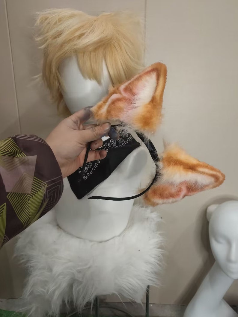 Brown Dog Ear，cute Luxury Realistic Dog Ears Headband,halloween Animal ...