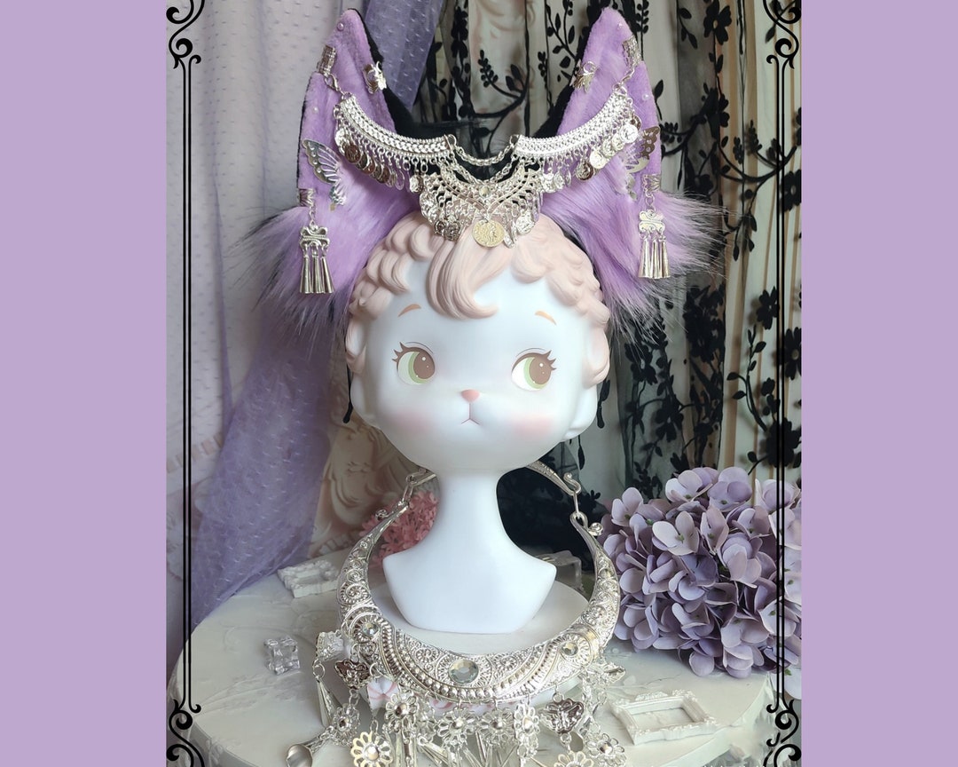 Anubis Wolf Ears，cute Luxury Realistic Fox Ears Headband,halloween ...