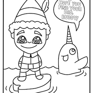 Buddy the Elf Coloring Page - Etsy