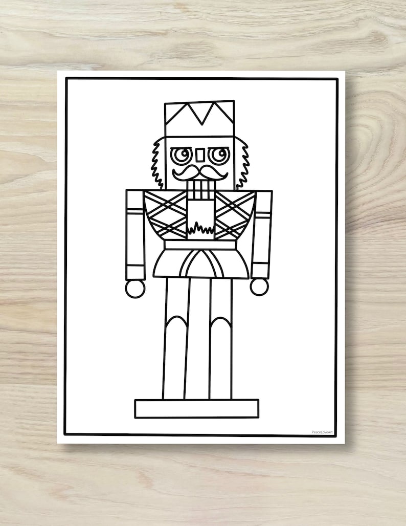 Nutcracker Coloring Page - Etsy