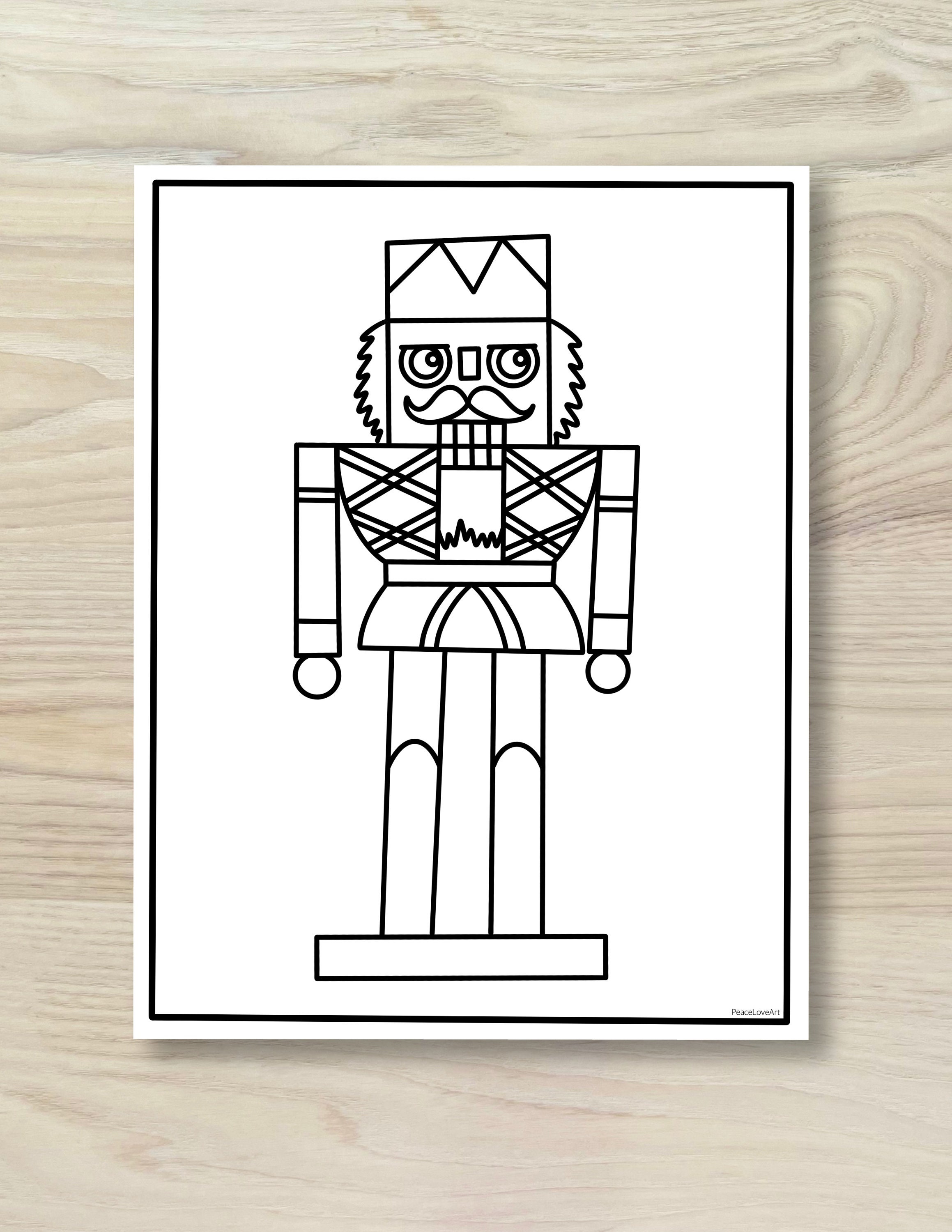 Nutcracker Coloring Page - Etsy