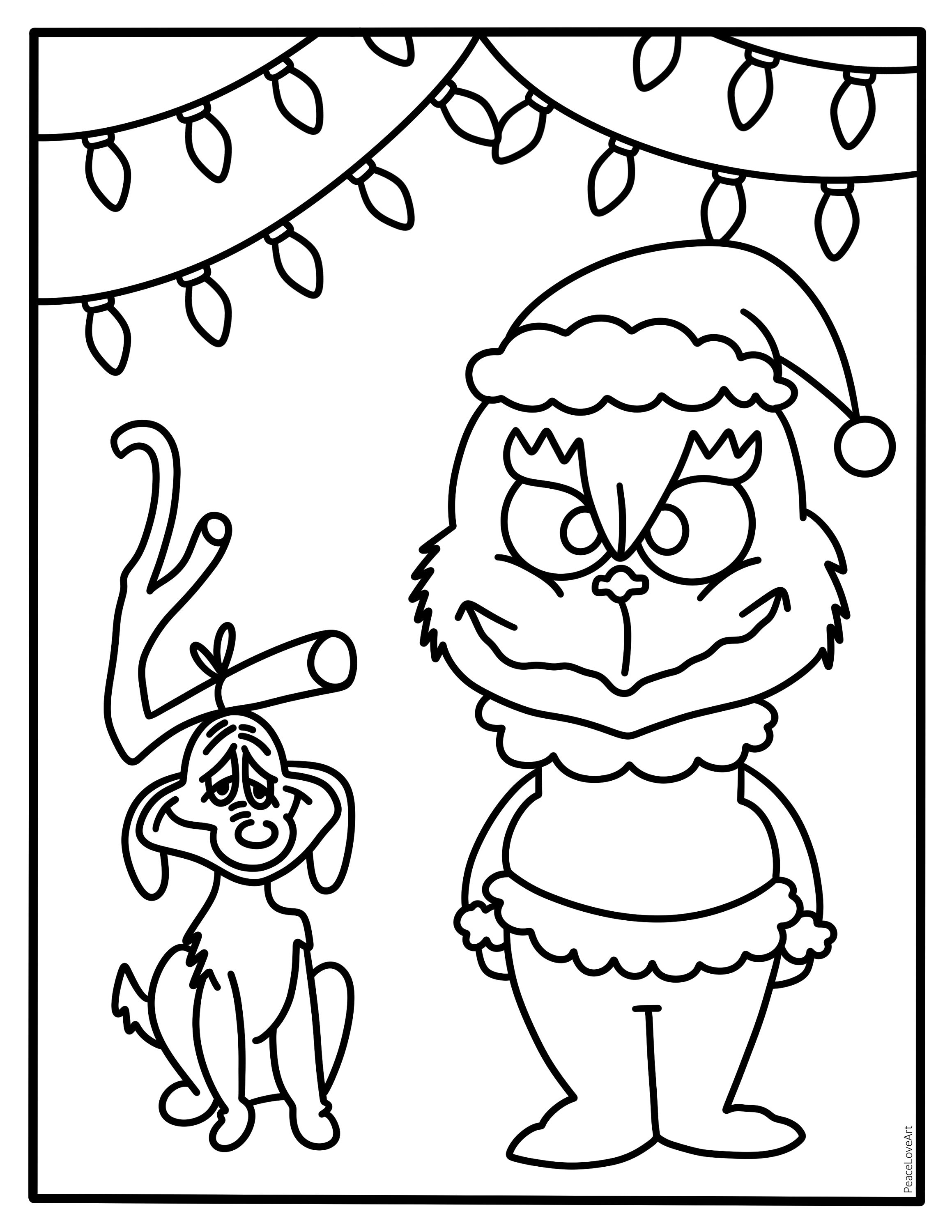 The Grinch Christmas Coloring Pages The Grinch Christmas Coloring Pages