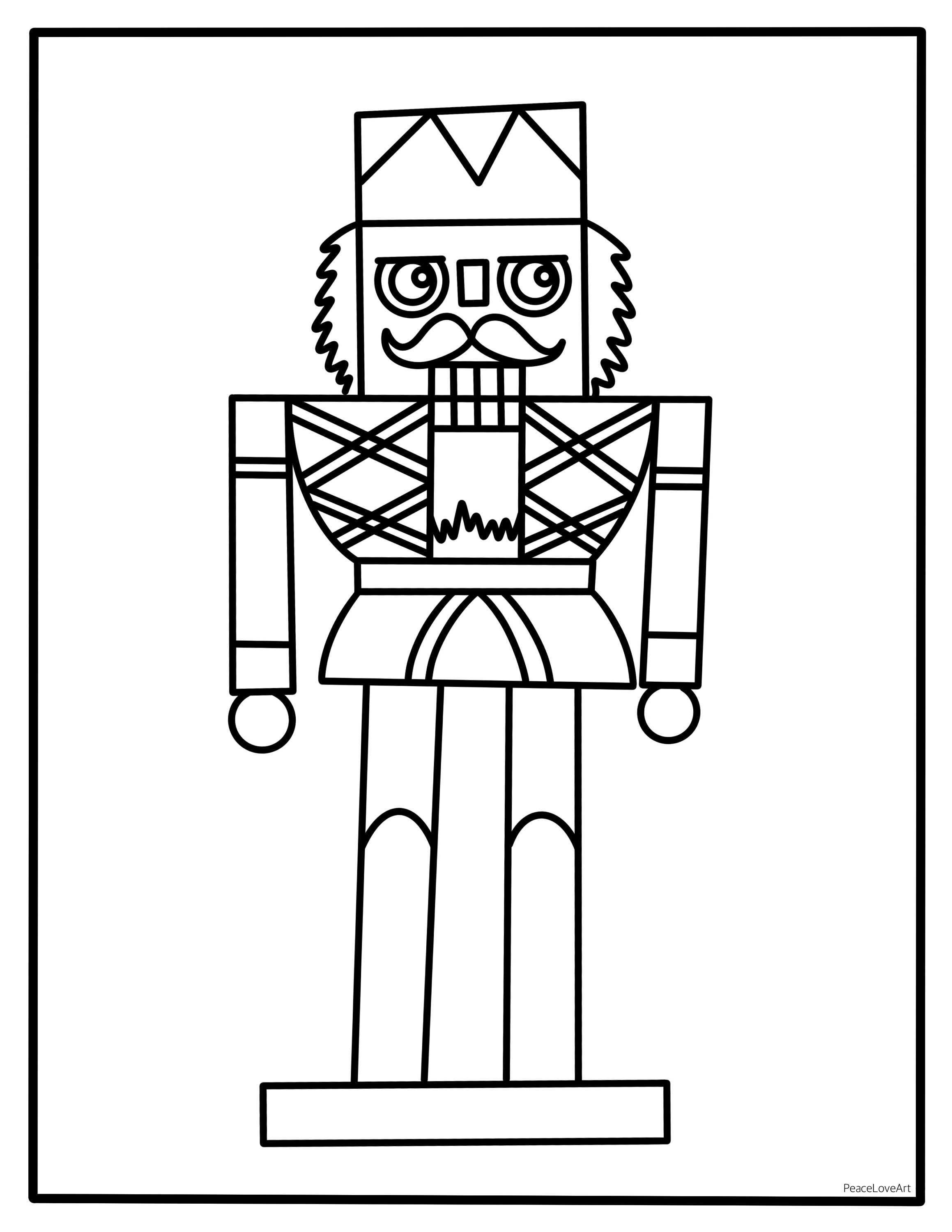 Nutcracker Coloring Page - Etsy