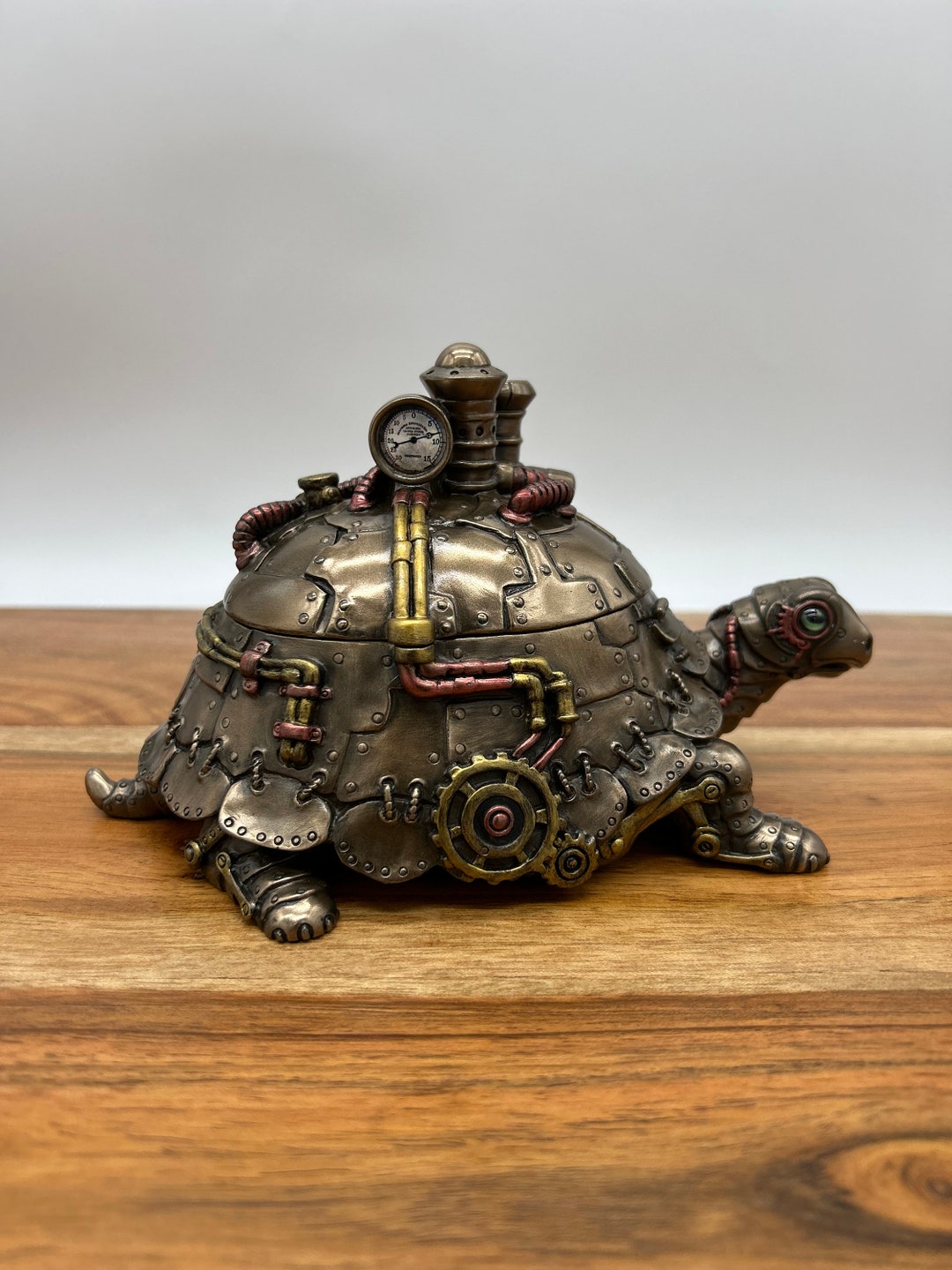 Tortoise Trinket Box Steampunk Tortoise Trinket Box Home Decor Jewelry ...