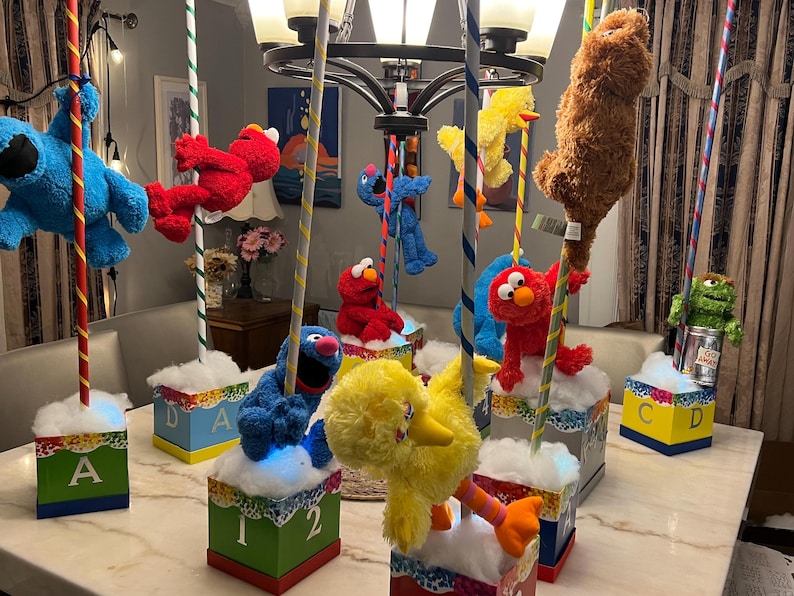 Elmo and Sesame Street Friends Centerpieces Decorations and Other ...