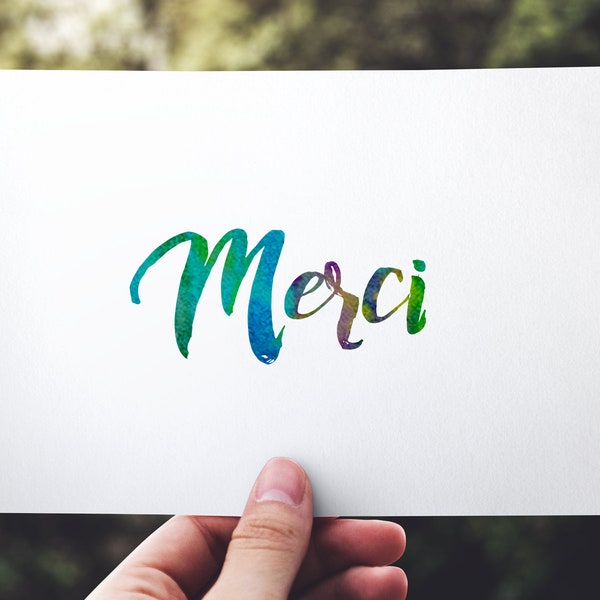 Merci Thank You Cards - Etsy
