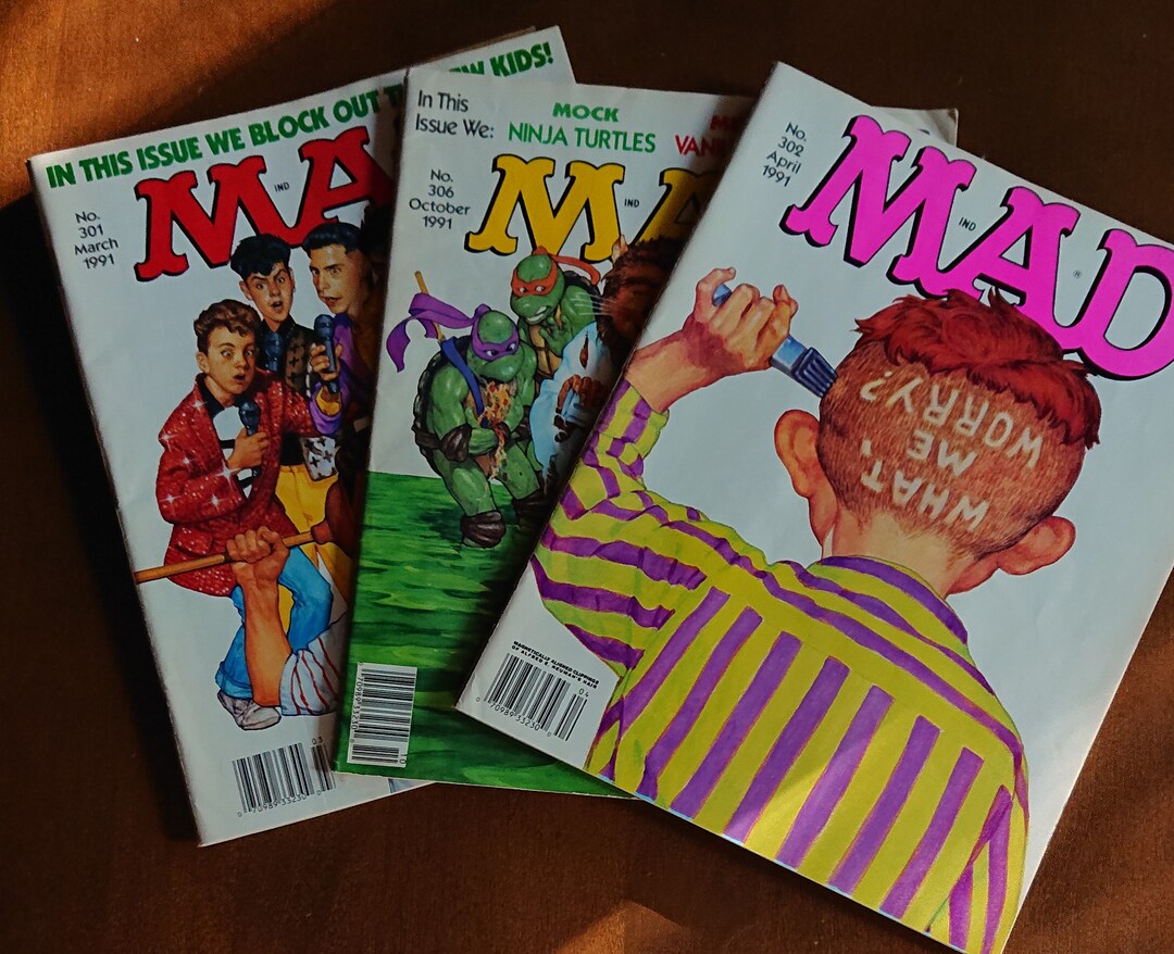 Three Mad Magazines From 1990s: Issues 301, 302, and 303 - Etsy
