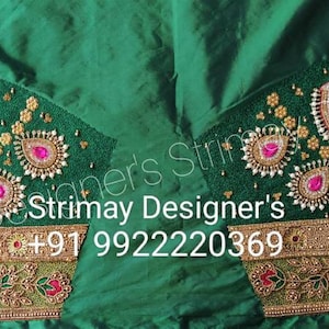 Maggam Blouse/made to Order/ Handmade Blouse/ Saree Blouse/embroidery ...