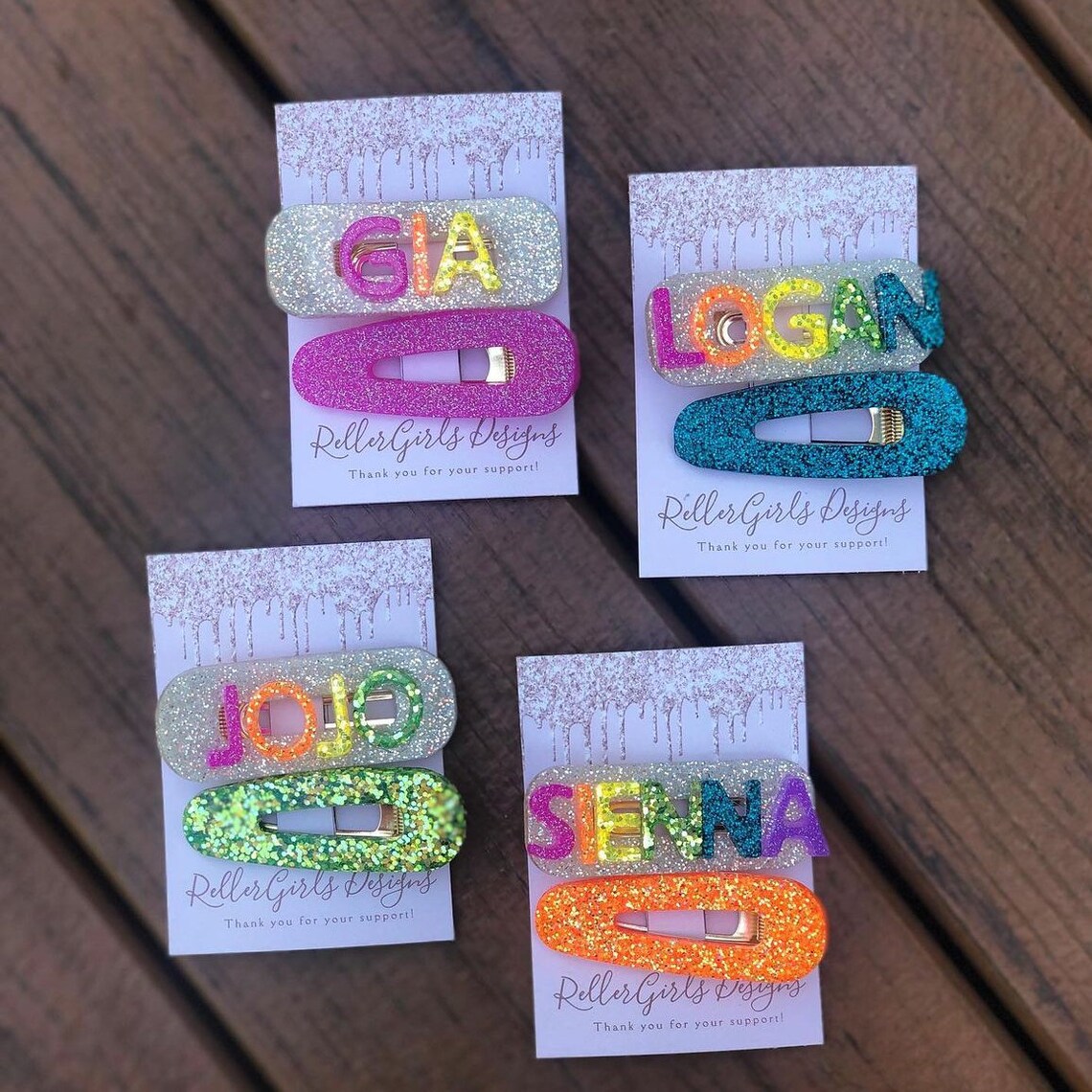 Customized Name Clips - Etsy