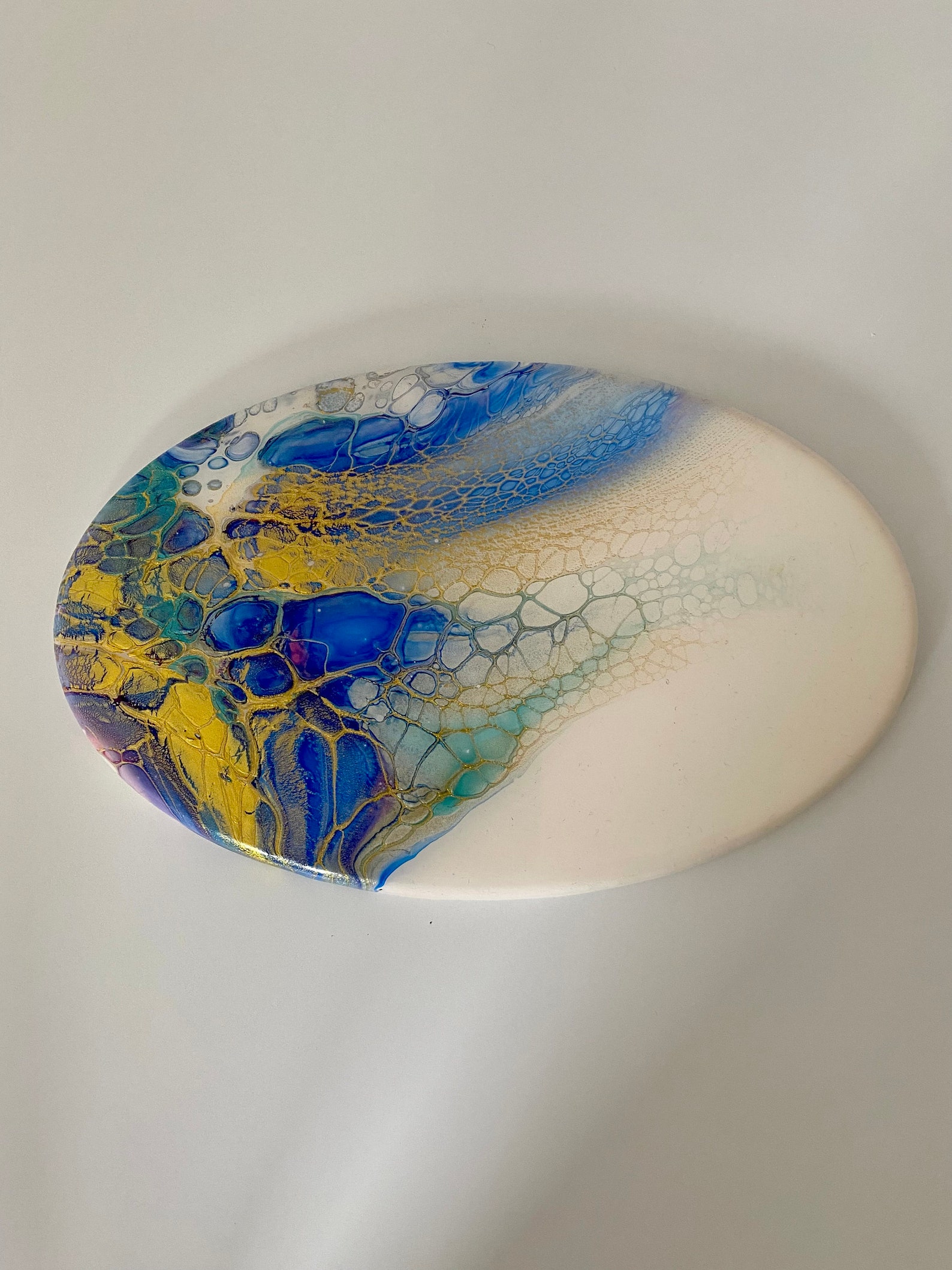 Original Oval Art Painting / Handpainted / 10cm x 13cm / | Etsy