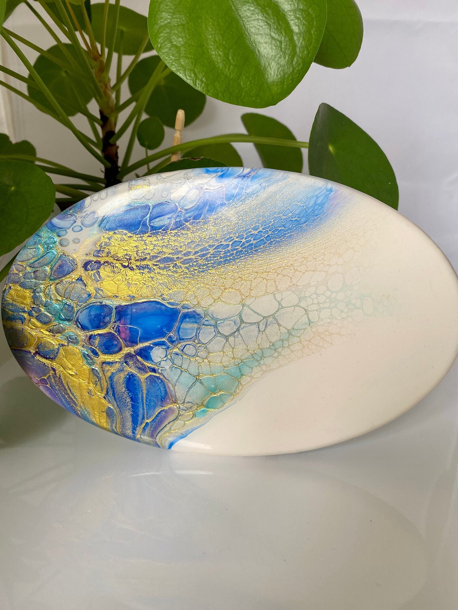 Original Oval Art Painting / Handpainted / 10cm x 13cm / | Etsy