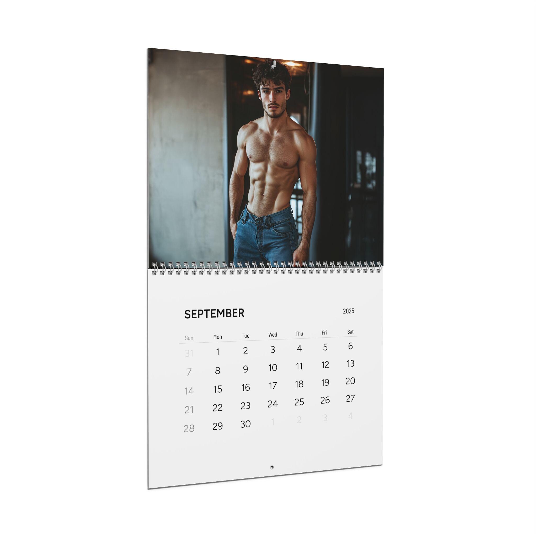 2025 Male Model Wall Calendar - Mature Content Hunks, Woman Gift, Gay ...