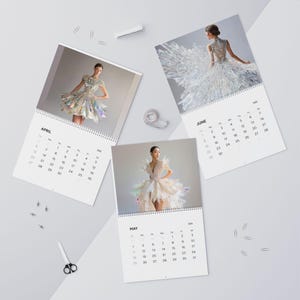 Luxe Evening Gown Wall Calendar, 2025 Fashion Calendar Woman Mom ...