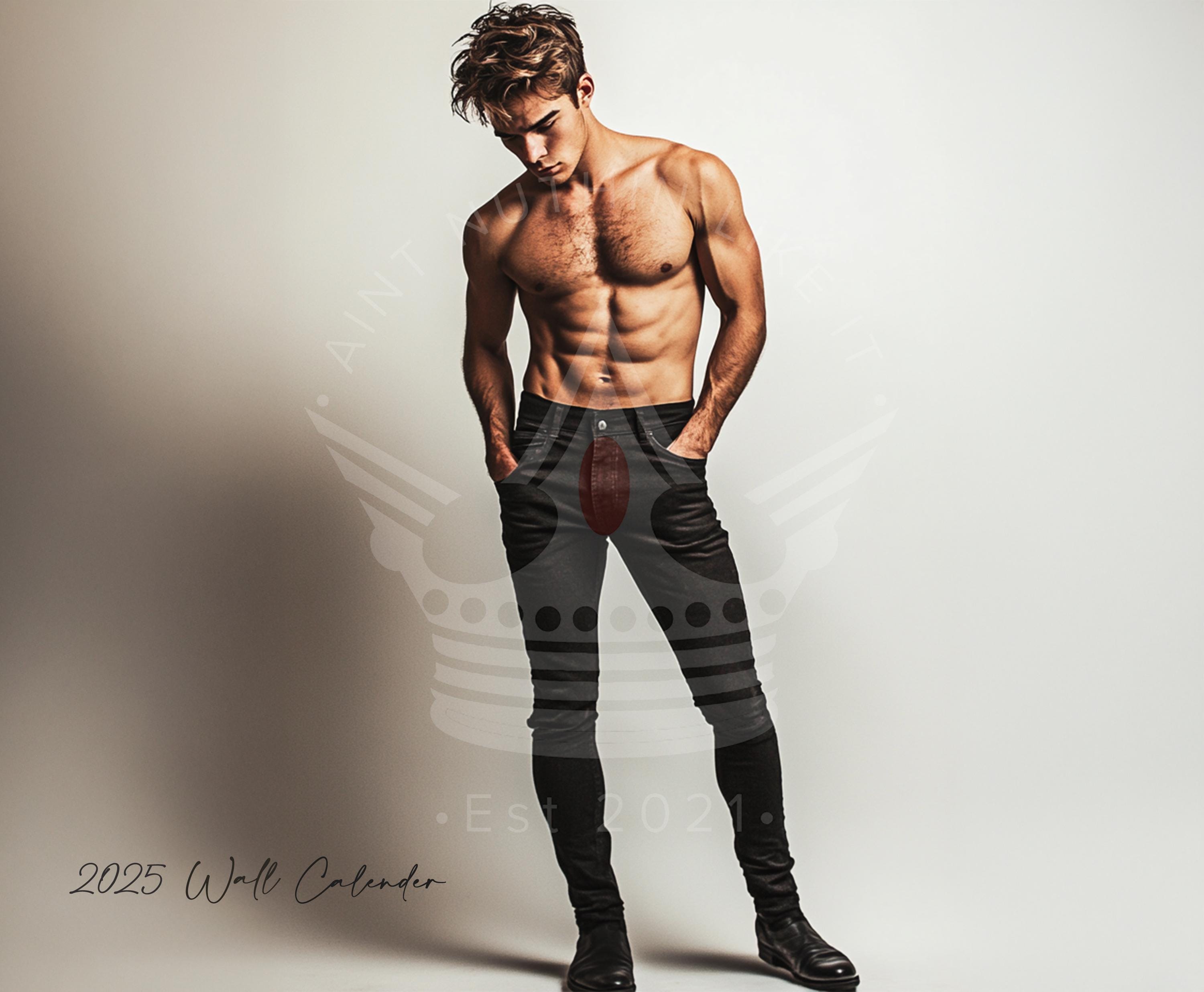2025 Male Model Wall Calendar - Mature Content Hunks, Woman Gift, Gay ...