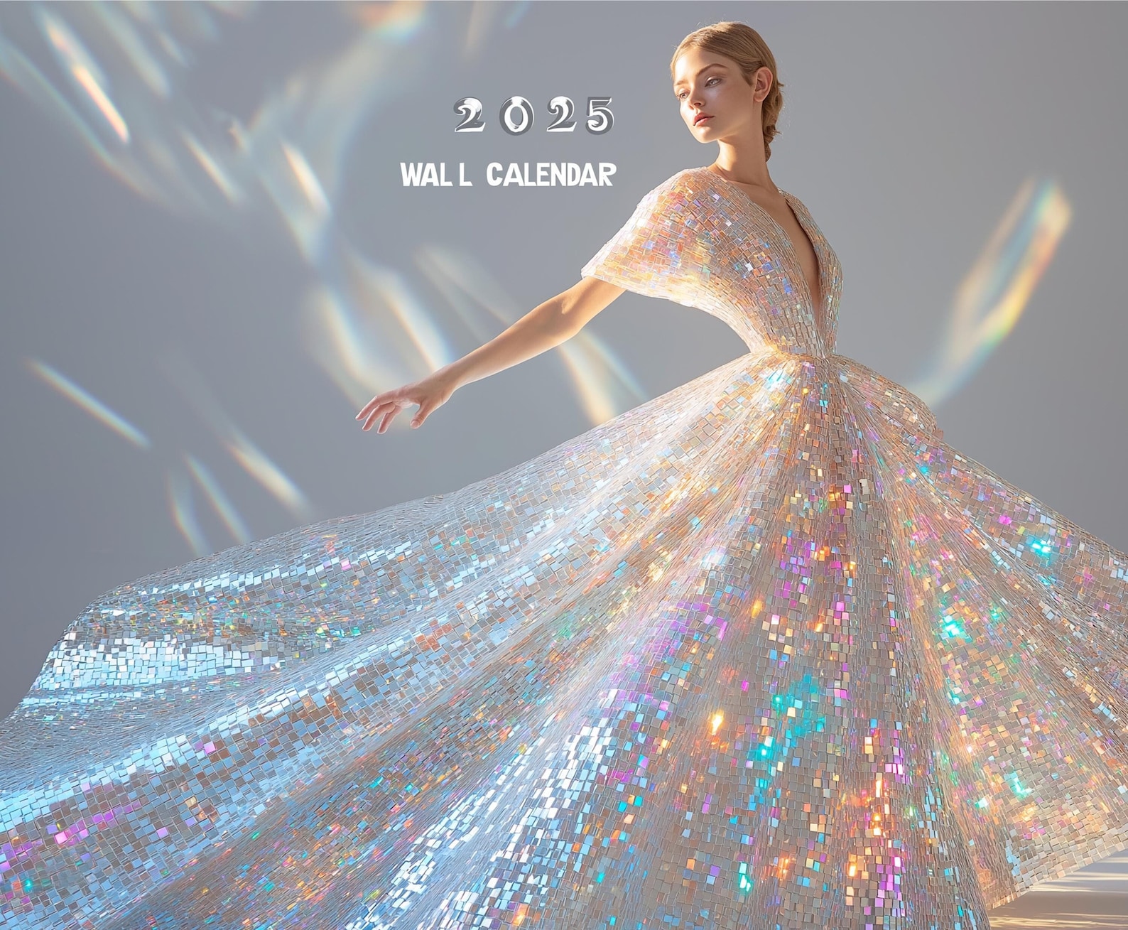 Luxe Evening Gown Wall Calendar, 2025 Fashion Calendar Woman Mom ...