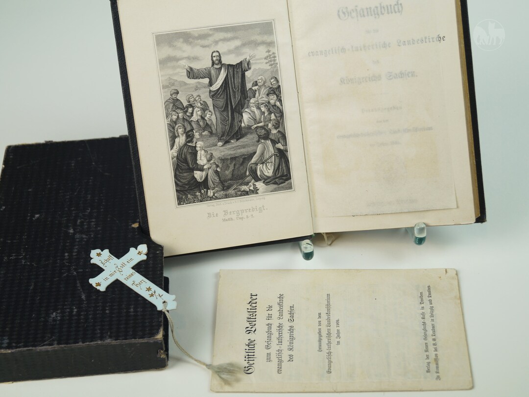 Evangelical Hymnal Antique Hymnal Mass Hymns and Church Songs E.g. for ...