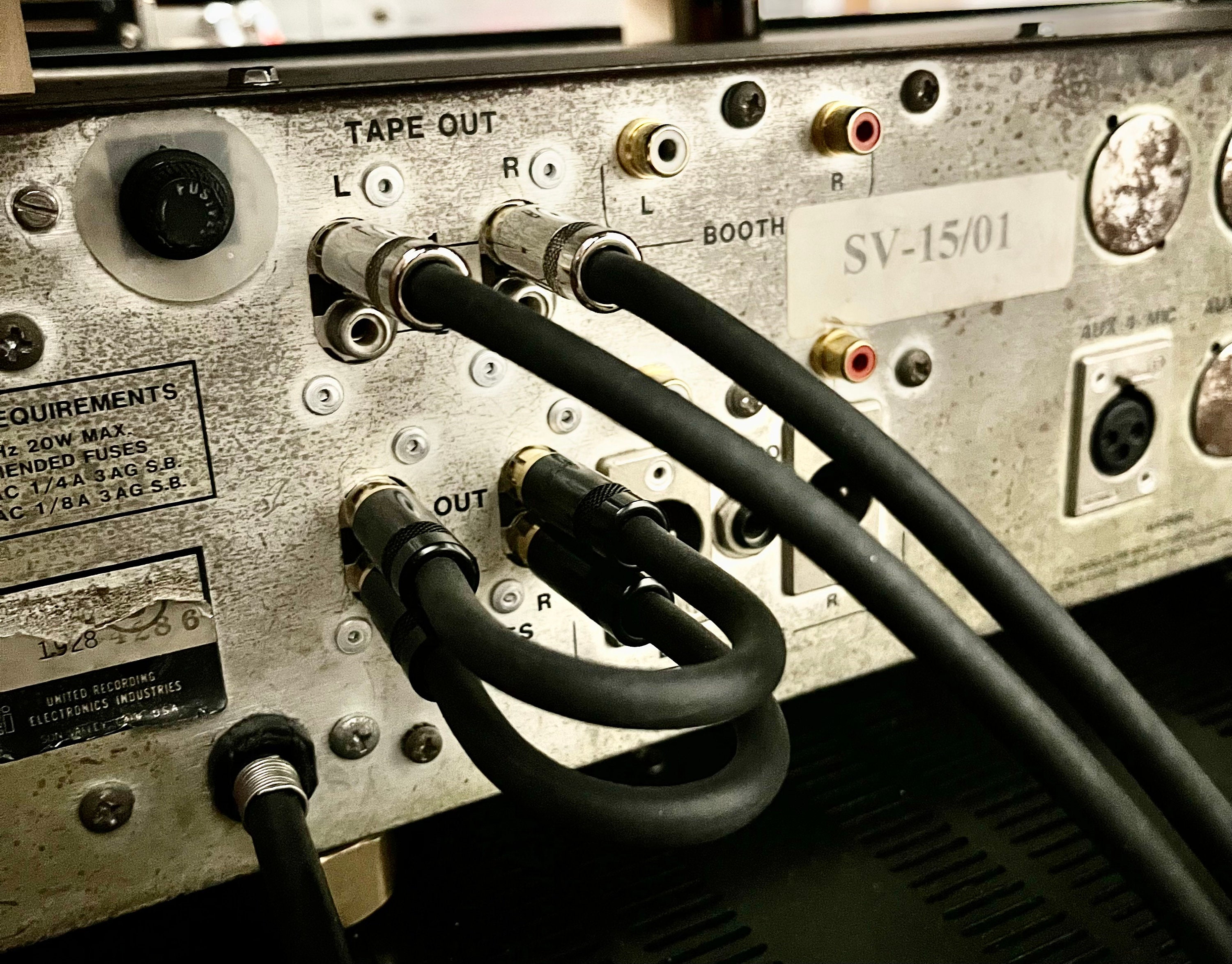 Short RCA Cables for Loop Jumper Wire for UREI1620 belden 8412 With ...