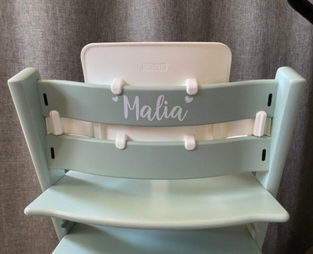 Sticker for Tripp Trapp, Sticker High Chair heart, Personalized Sticker ...