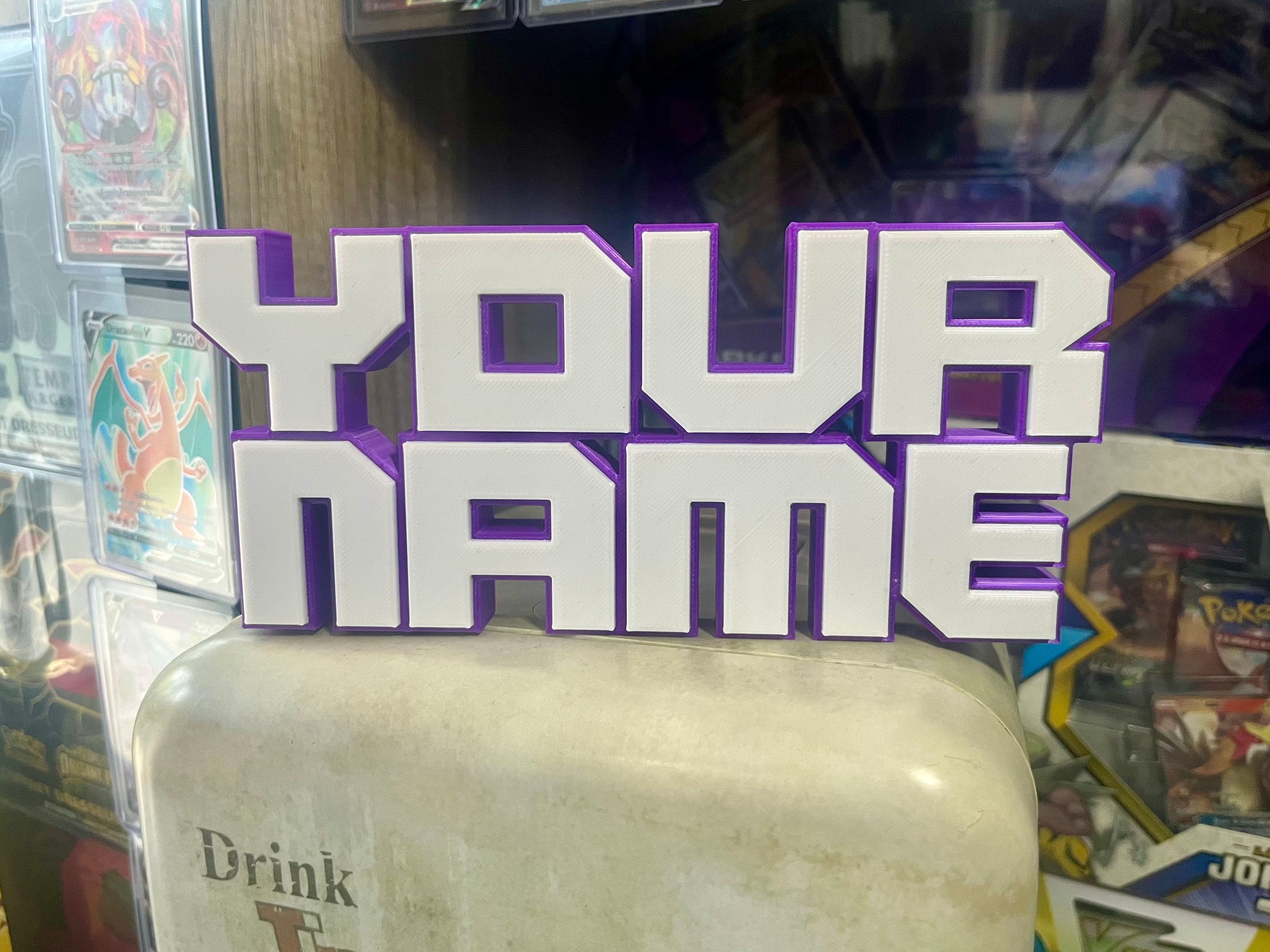 Personalized Custom TWITCH Style Nickname Decoration / 3D Printed ...