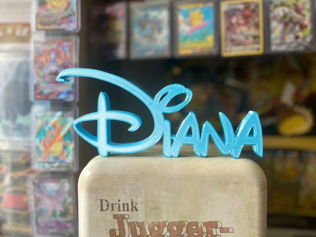Personalized Custom DISNEY Style Nameplate Sign Decoration / 3D Printed ...