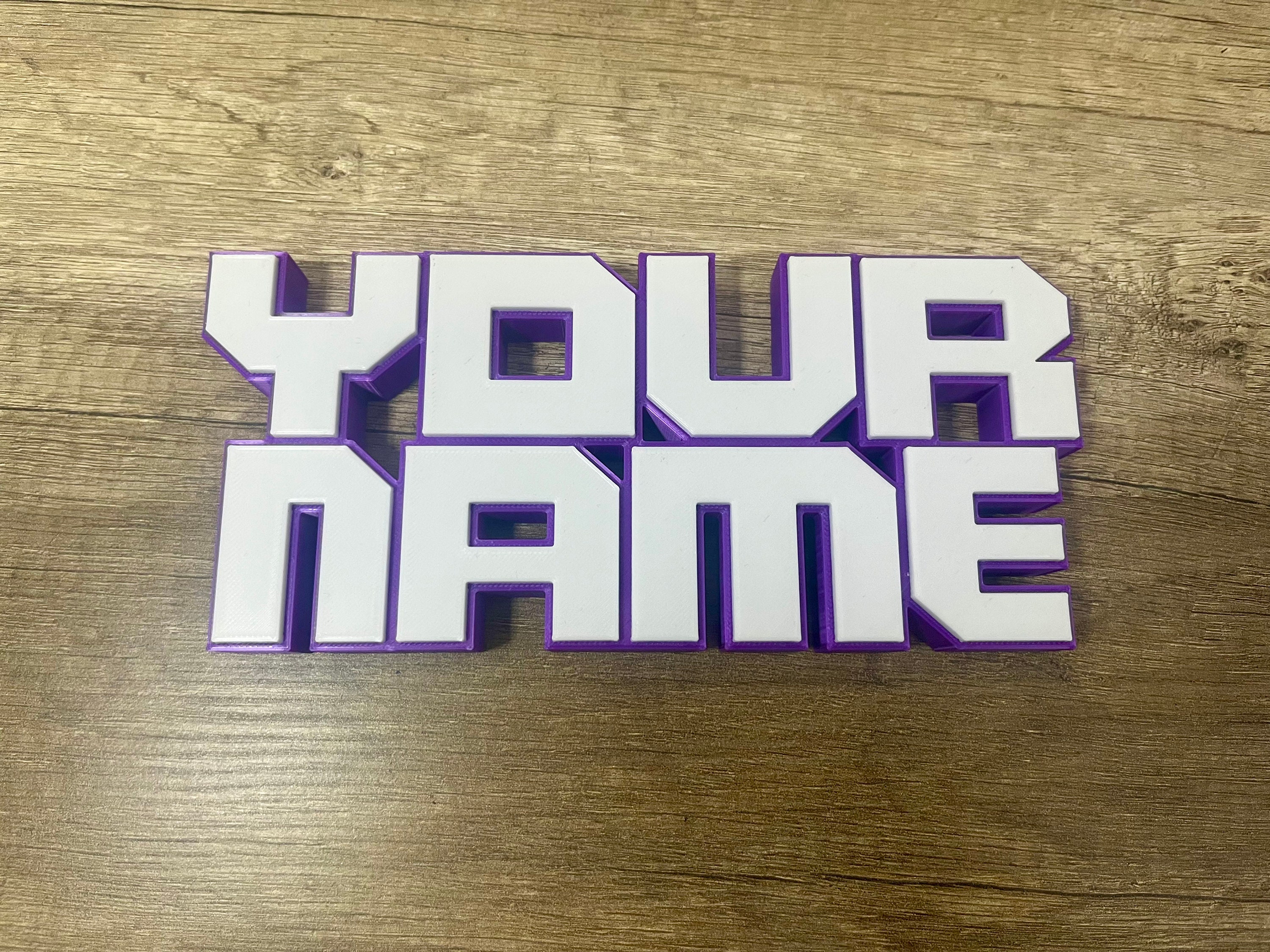 Personalized Custom TWITCH Style Nickname Decoration / 3D Printed ...