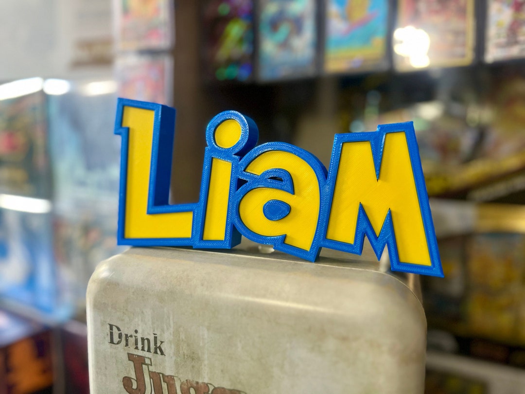 Personalized Custom POKEMON Style Nameplate Sign Decoration / 3D ...