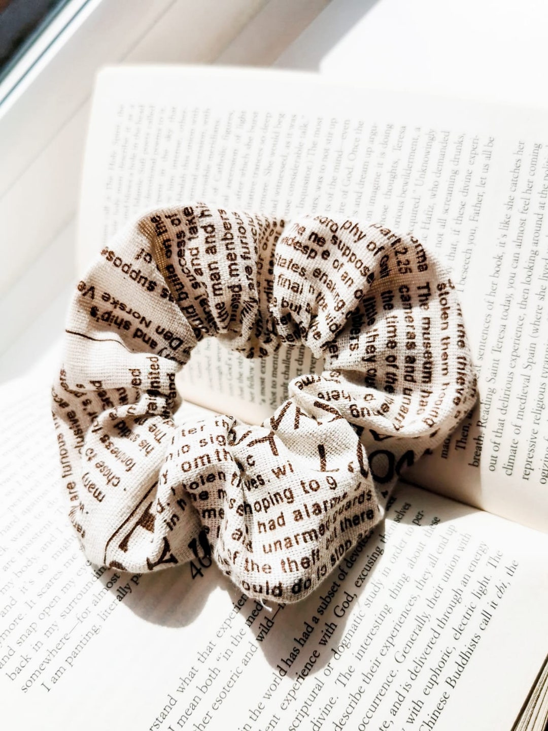 Paper Pattern Scrunchies Made With 100% Cotton Fabric - Etsy