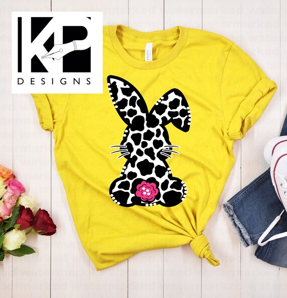 COWPRINT BUNNY | Etsy