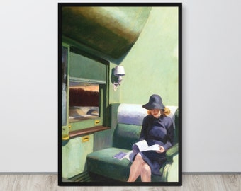 Edward Hopper : Compartment C Car 193 1938 Canvas Gallery Wrapped or ...