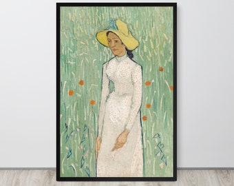 Vincent Van Gogh - Girl in White in the Woods (1882) - 17" X 22" Fine ...