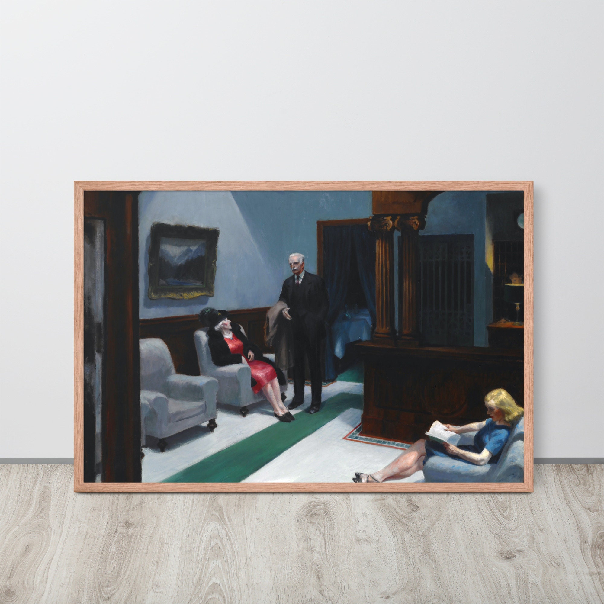 Edward Hopper - Hotel Lobby (1943) - Fine Art Print - Etsy